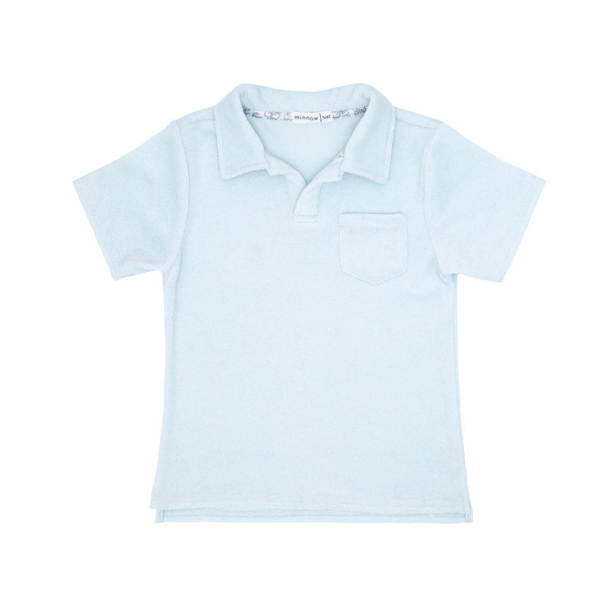 Blue French Terry Polo Shirt – The Monogram Mode